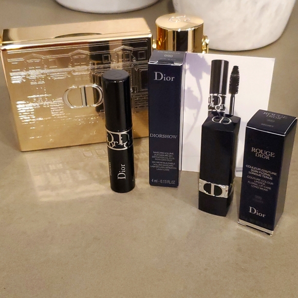 Dior | Makeup | New In Box Dior Rouge Lipstick 999 Velvet Nib Diorshow ...